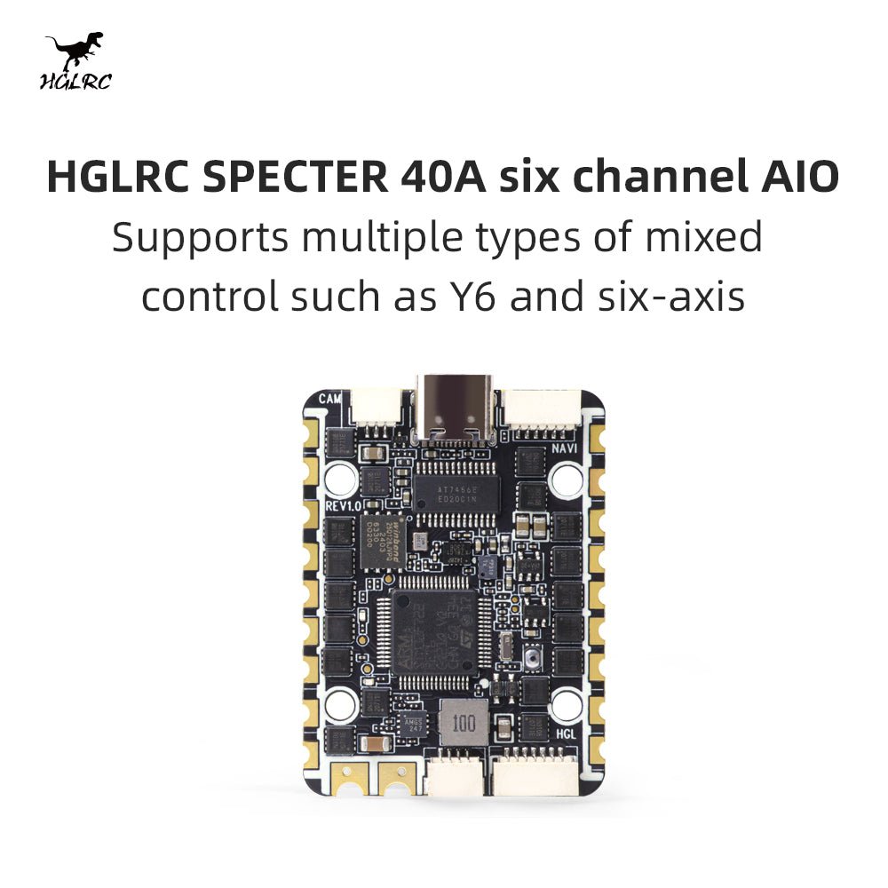 HGLRC SPECTER F722 40A 6 in 1 High-performance AIO – HGLRC Company