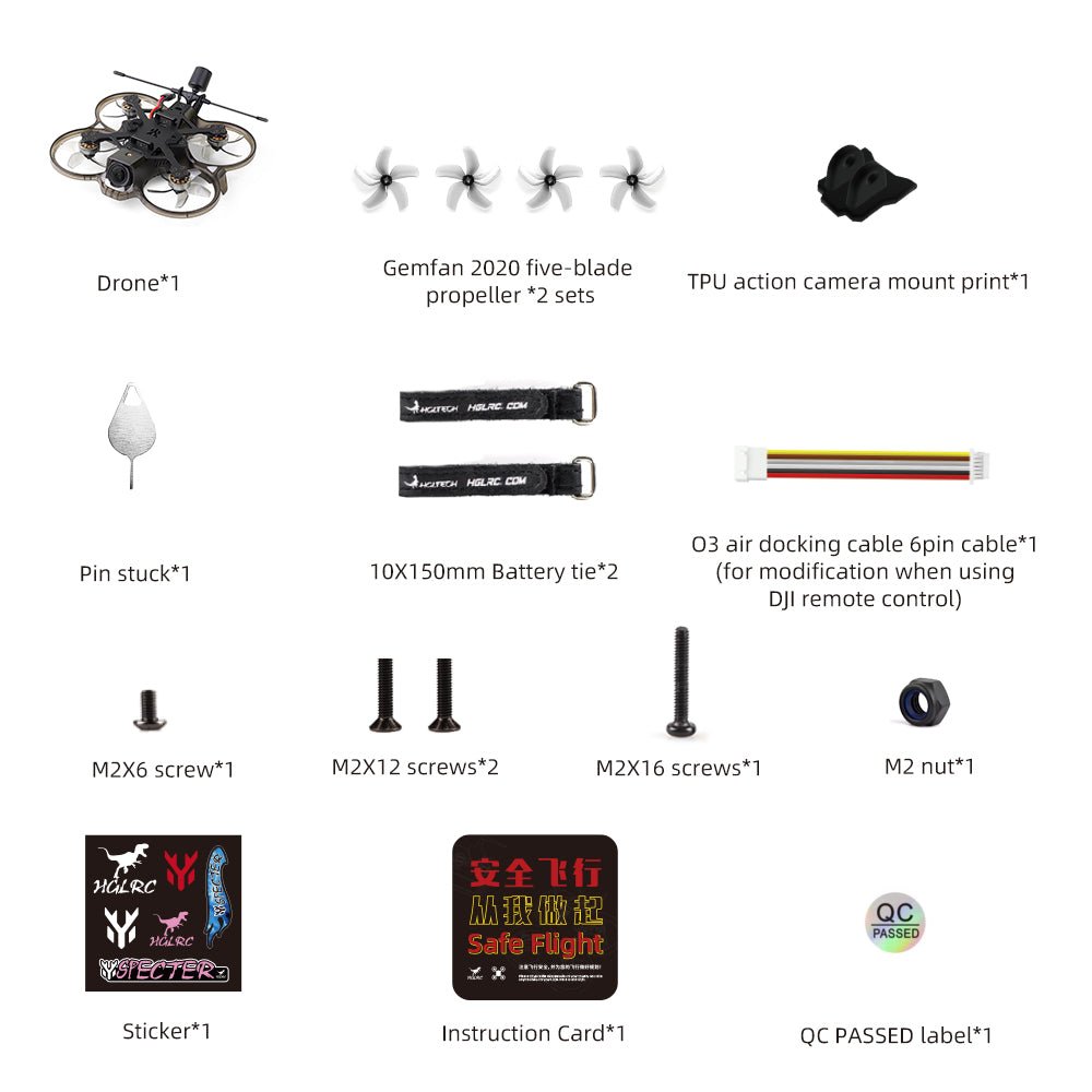 HGLRC Talon 2-inch cinewhoop Analog/HD FPV Drone – HGLRC Company