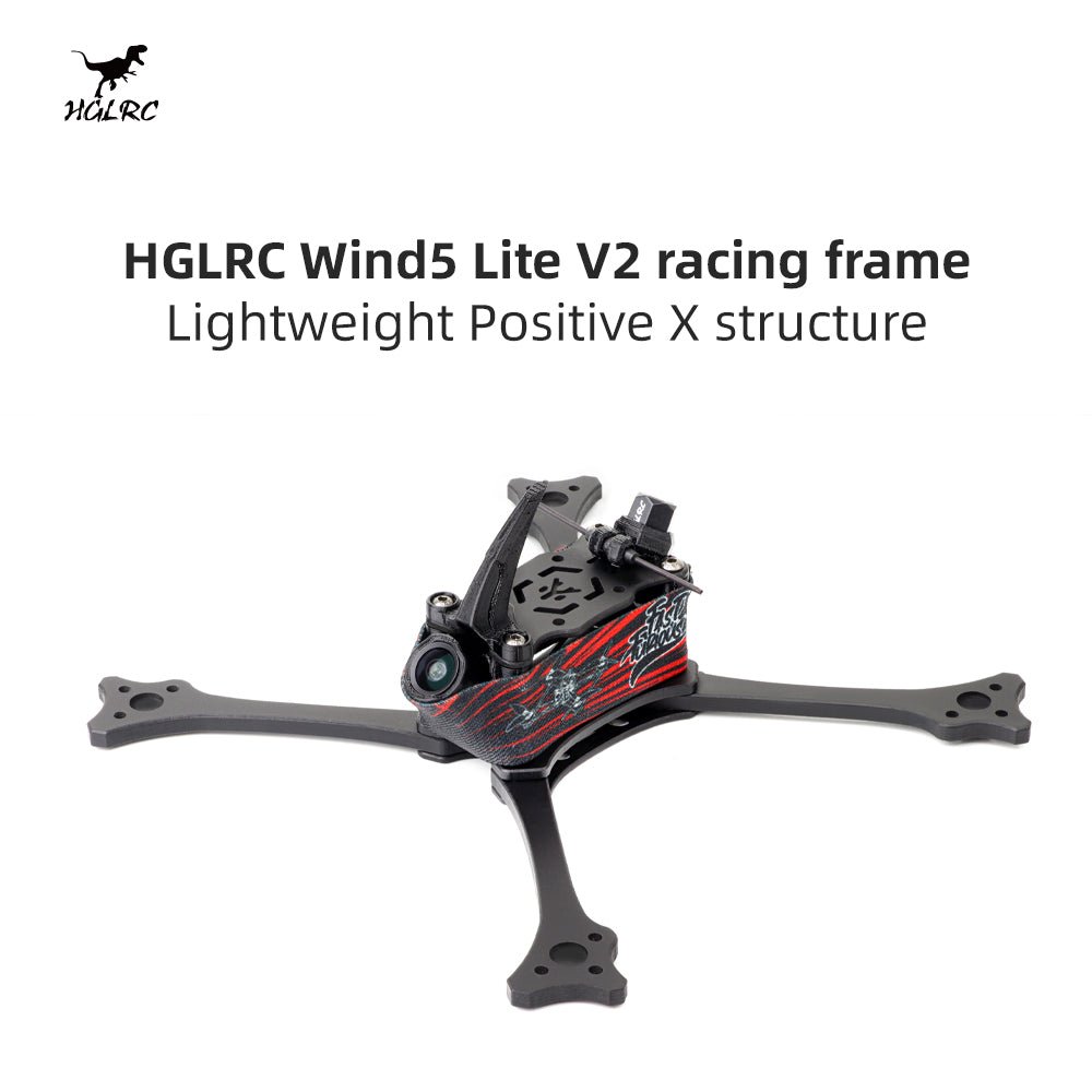 HGLRC Wind5 Lite V2 Frame Kit for racing – HGLRC Company