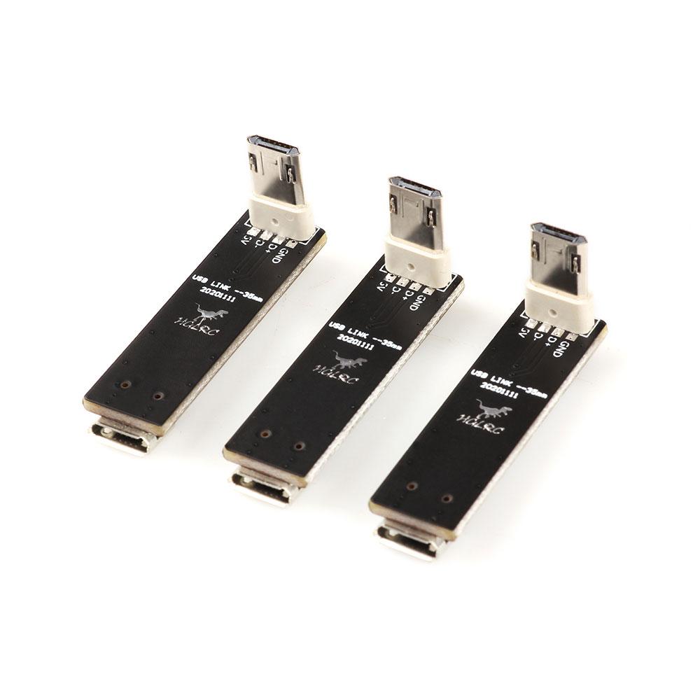 HGLRC 90 Degree L-Shaped Right Angle Micro USB Transfer Extension Boar ...
